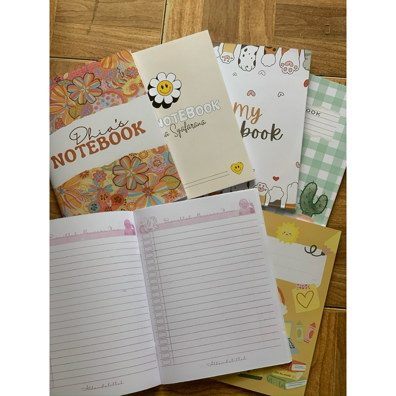 Jual CETAK BUKU TULIS CUSTOM SATUAN | Shopee Indonesia