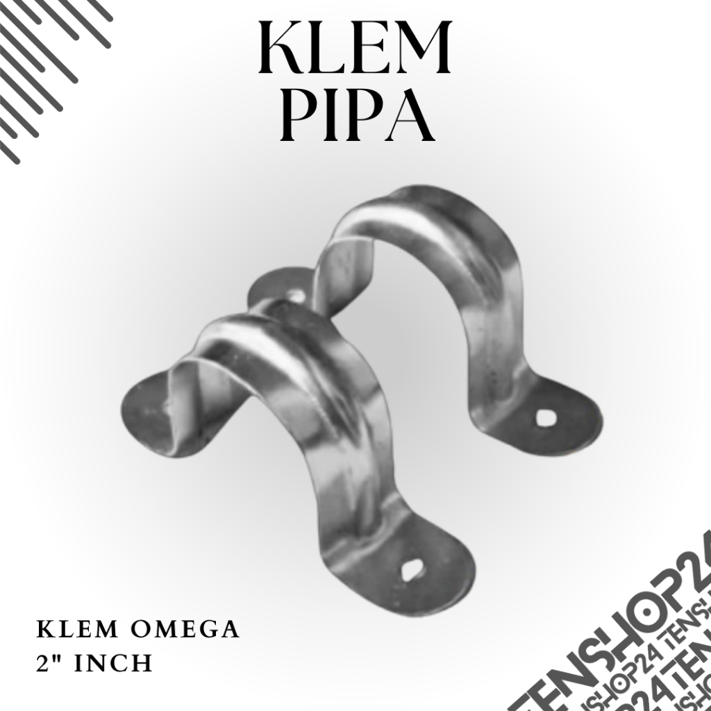 Jual Klem Pipa / Klem Omega / Klem Plat Besi Seng Ukuran 2" Inch ...