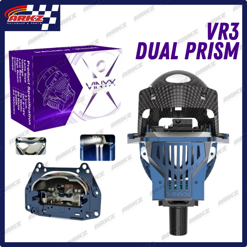 Jual ORIGINAL Vinyx VR3 Projector Biled Projie 80 Watt Dual Prism ...