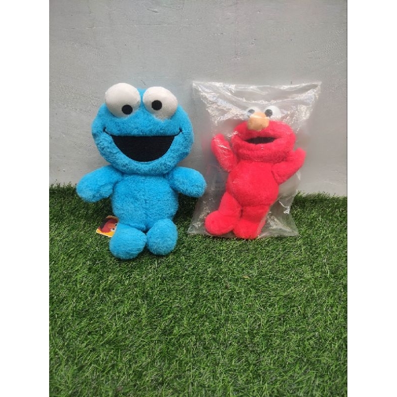 Jual Boneka elmo cookie monsters original sesame Street new tag ...