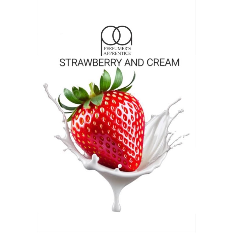 Jual TFA Strawberries and Cream essence perasa flavours | Shopee Indonesia