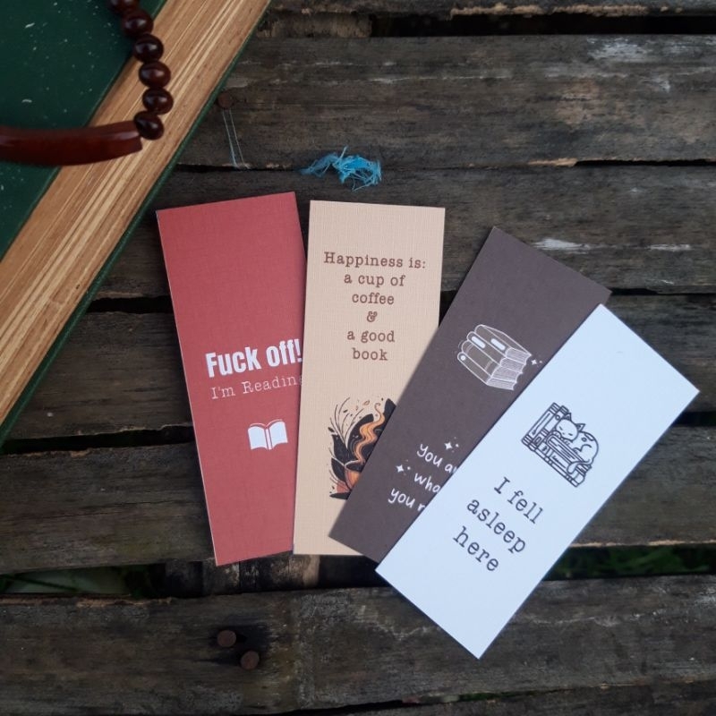 Jual [30 pcs] Book Addict Bookmark-Pembatas Buku Quotes Menarik (wajib ...