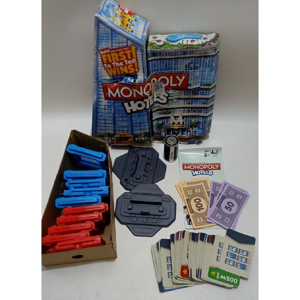 Jual hasbro gaming monopoly hotels board game family rare | Shopee ...