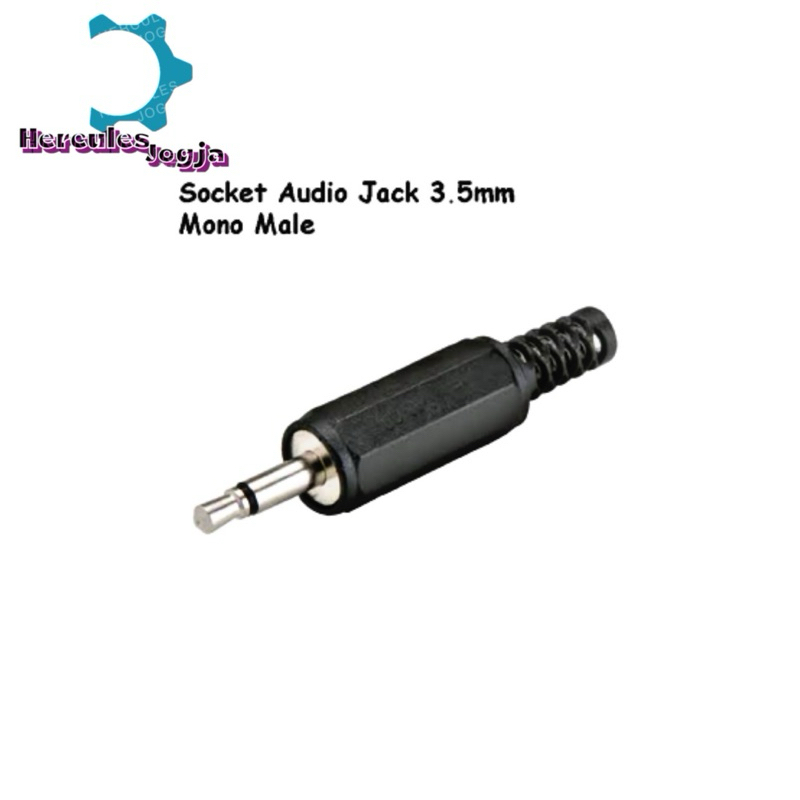 Jual Konektor Jack Audio Male 3.5 mm Mono Plastik | Shopee Indonesia