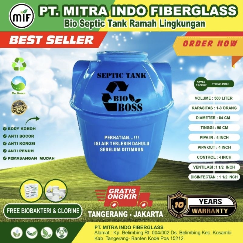 Jual septic tank 500 liter bio boss | Shopee Indonesia