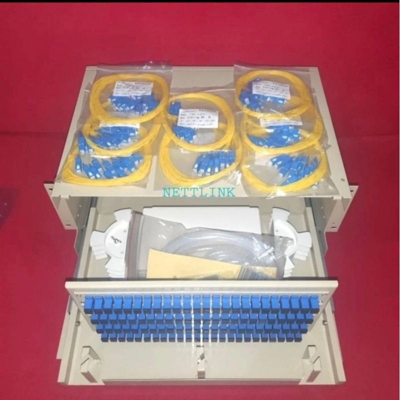 Jual OTB RACKMOUNT 96CORE SC LENGKAP ADAPTER DAN PIGTAIL SC SINGLEMODE ...