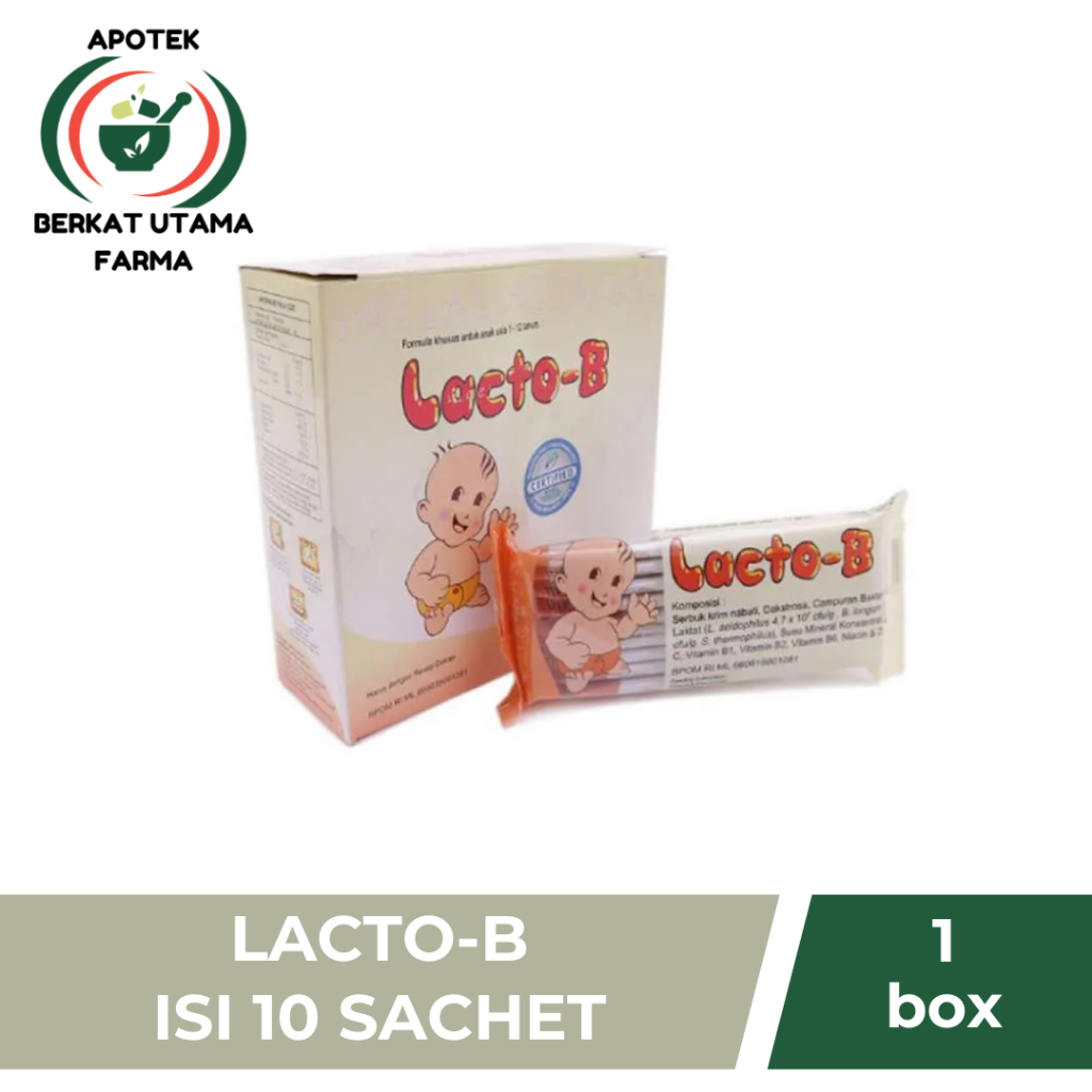 Jual LACTO-B - KEMASAN ISI 10 SACHET/ Lacto B probiotik kesehatan ...