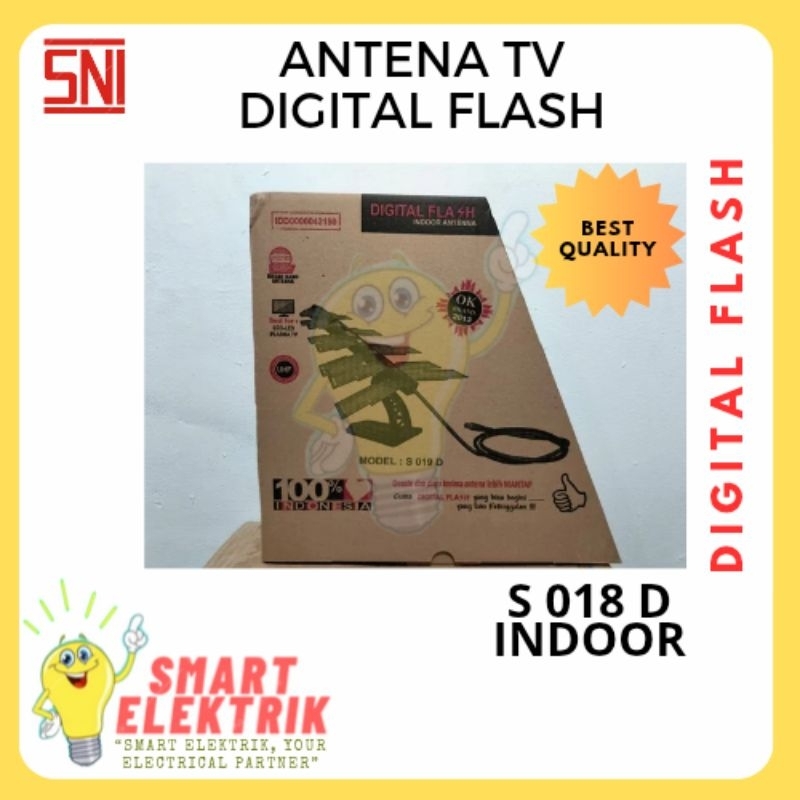 Jual Antena TV FLASH Type 1 [ S 019 D ] Indoor / Dalam LED LCD NEW ...
