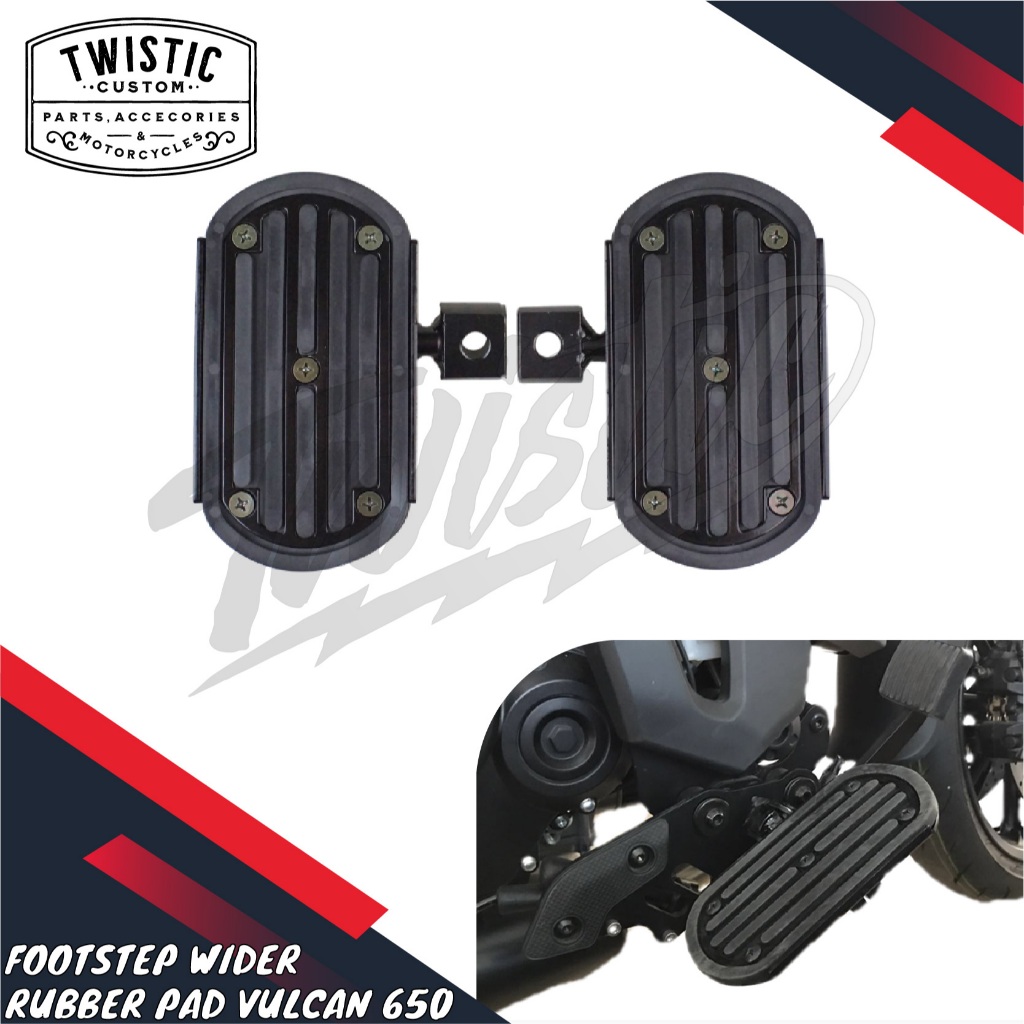 Jual Footstep Foot Peg Pijakan Kaki Wider Lebar Motor Kawasaki Vulcan ...