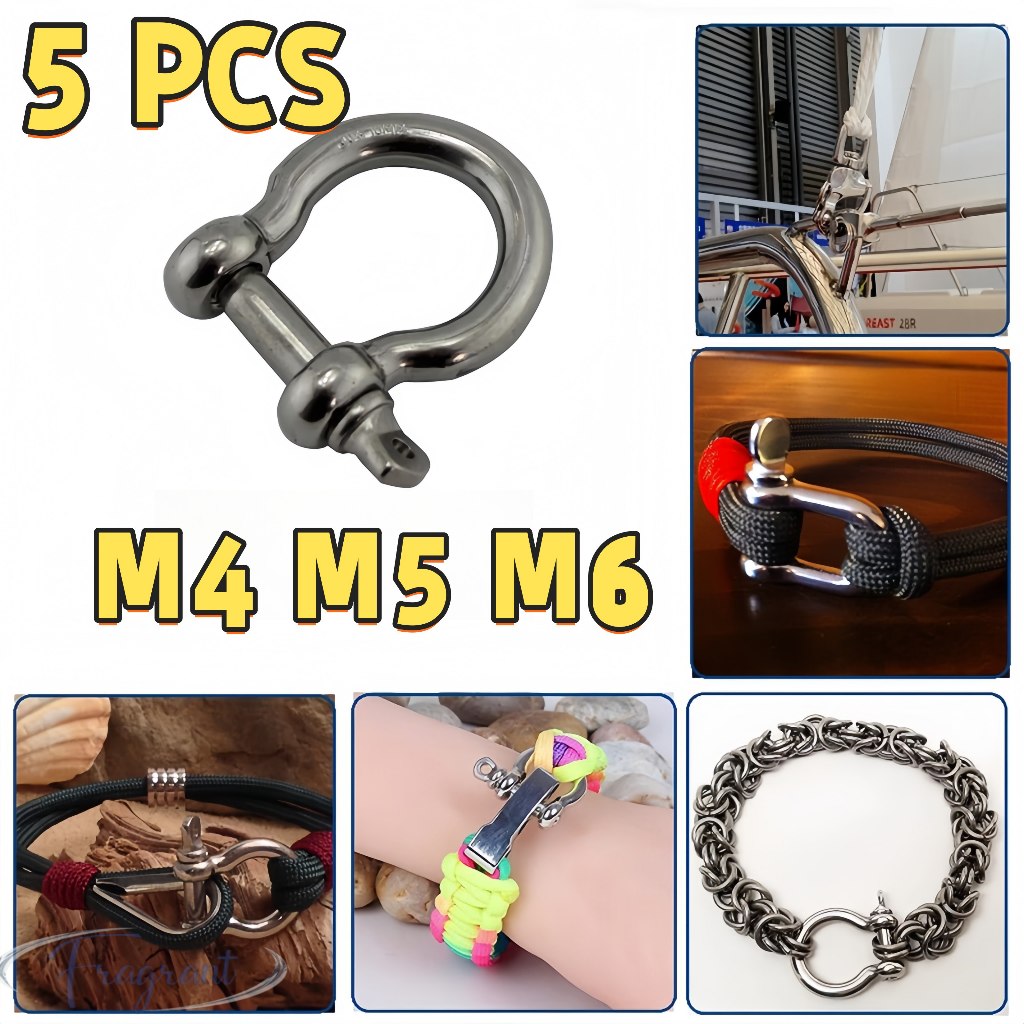 Jual 【COD】5pcs M4/M5/M6 Pin Sekrup Busur Shackle Stainless 304 Shackle ...