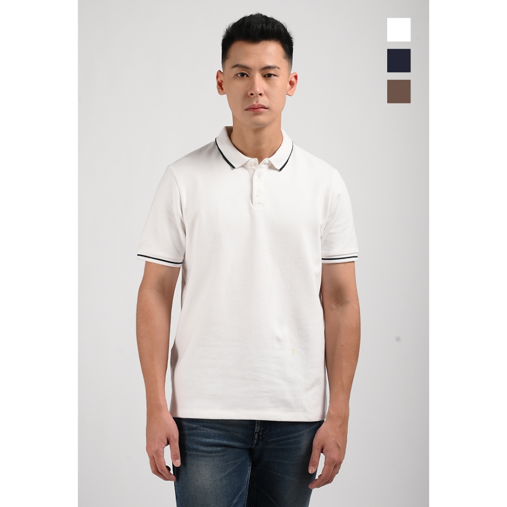 Jual MANZONE - Polo Shirt Lengan Pendek Pria Jinjo - Colour Series ...