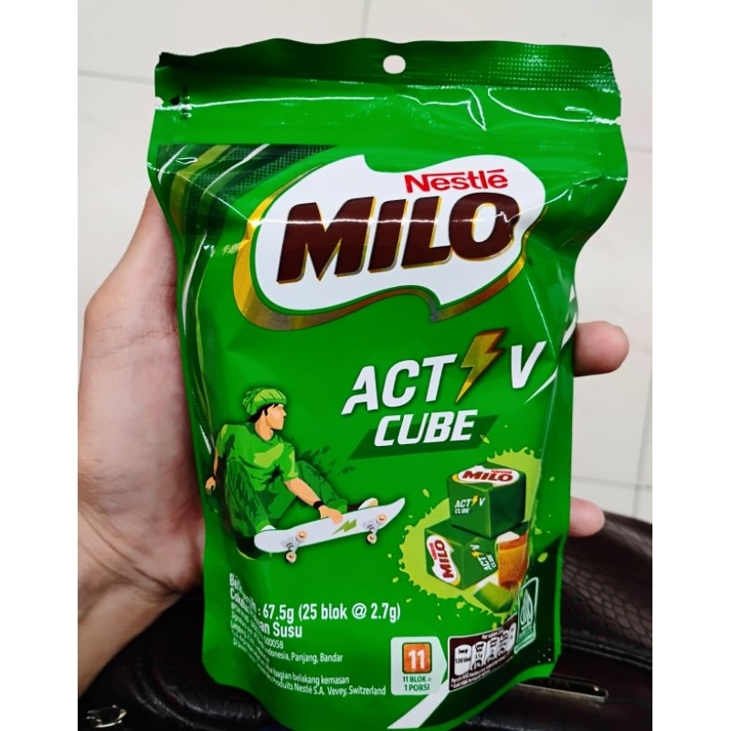 Jual Milo Activ Chocolate Cube Pouch 67.5Gr | Shopee Indonesia