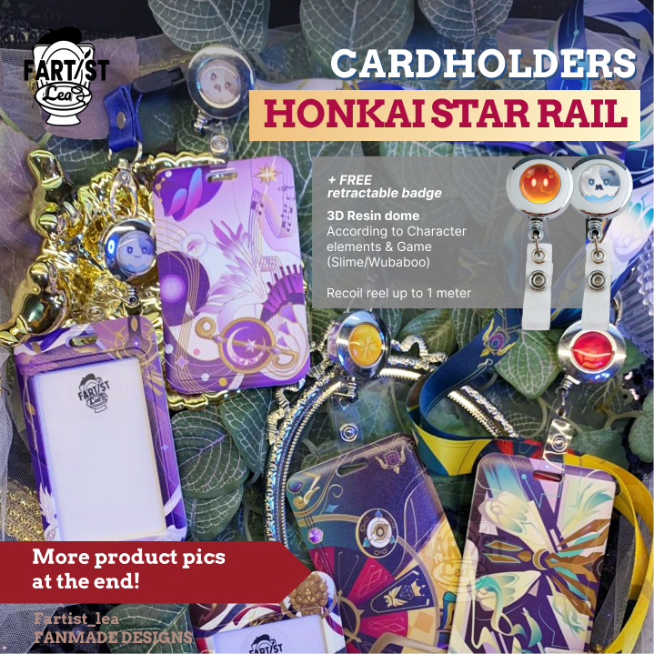 Jual ID Card Holder Honkai Star Rail (+FREE Retractable resin vision ...