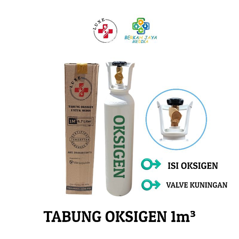 Jual Tabung Oksigen 1m3 + isi Oxygen - Tabung Oxygen 1m3 | Shopee Indonesia