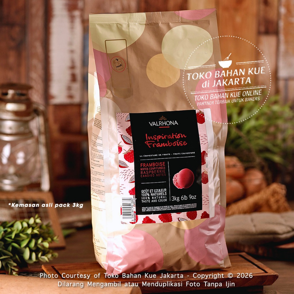 Jual Valrhona - Inspiration RASPBERRY 3kg Asli FRAIMBOISE Chocolate ...