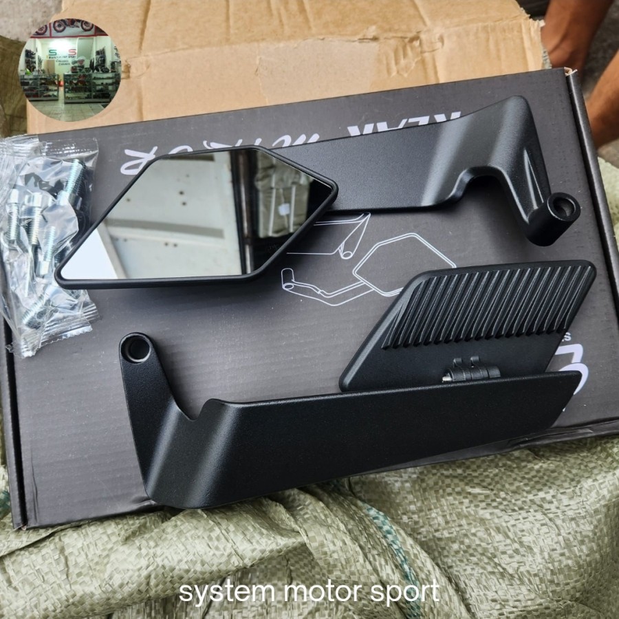 Jual Spion Winglet NAKED buterfly matic naked big bike | Shopee Indonesia