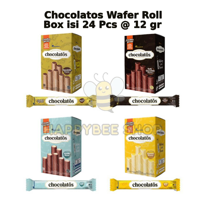 Jual Gery Chocolatos Wafer Roll Coklat - 1 box isi 24 Pcs | Shopee ...