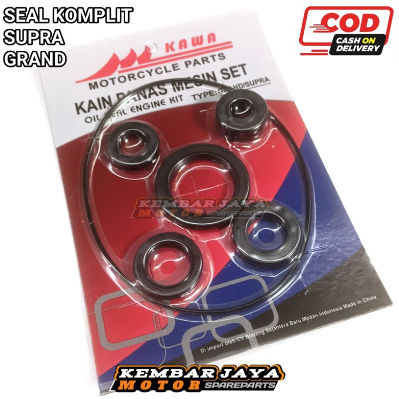 Jual Seal Sil Komplit Oil Seal Komplit + Oring Supra Grand Astrea Prima | Shopee Indonesia