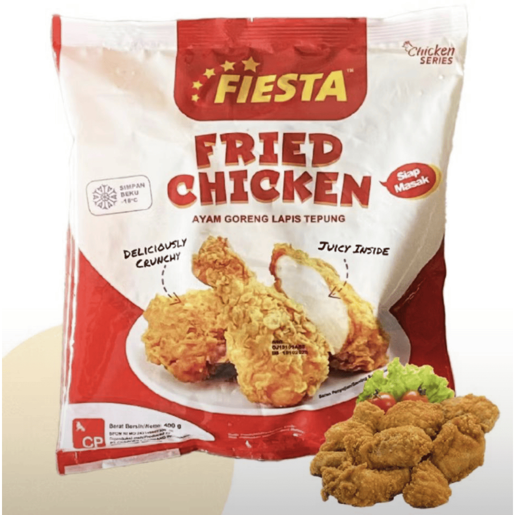 Jual Frozen Fiesta Fried Chiken Ayam Goreng Lapis Tepung 400g Siap ...