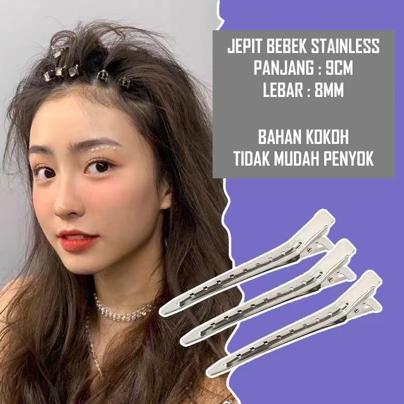 Jual Jepit Bebek Stainless Jepitan Rambut PER 1PC | Shopee Indonesia