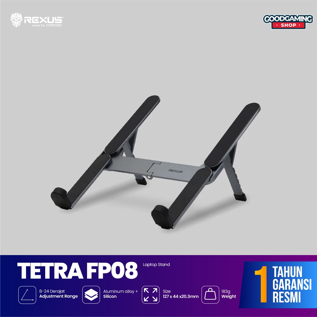 Jual Rexus Tetra FP08 / FP-08 Foldable Laptop Stand / Dudukan Lipat Laptop - Compact ...