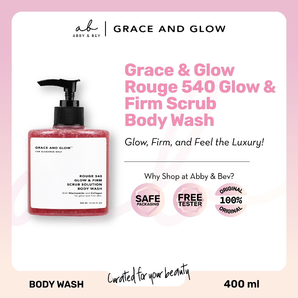 Jual AB - Grace And Glow Rouge 540 Glow & Firm Scrub Solution Body Wash ...