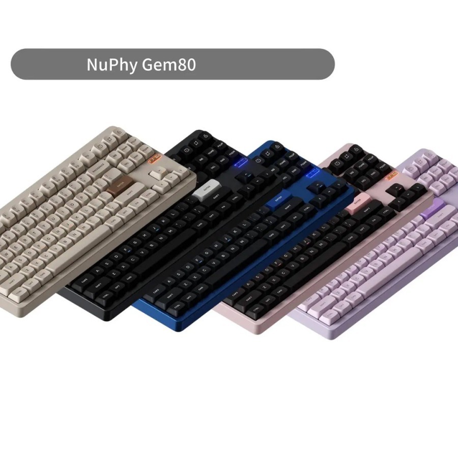 Jual Nuphy Gem80 Barebone QMK/VIA Wireless Mechanical Gaming Keyboard ...