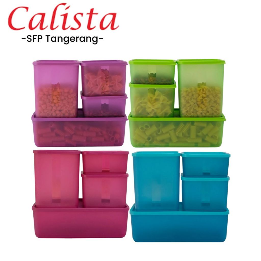 Jual Calista Aurora Toples Set isi 4pcs Full Colour BPA FREE Toples Besar isi 4 PCS Calista ...