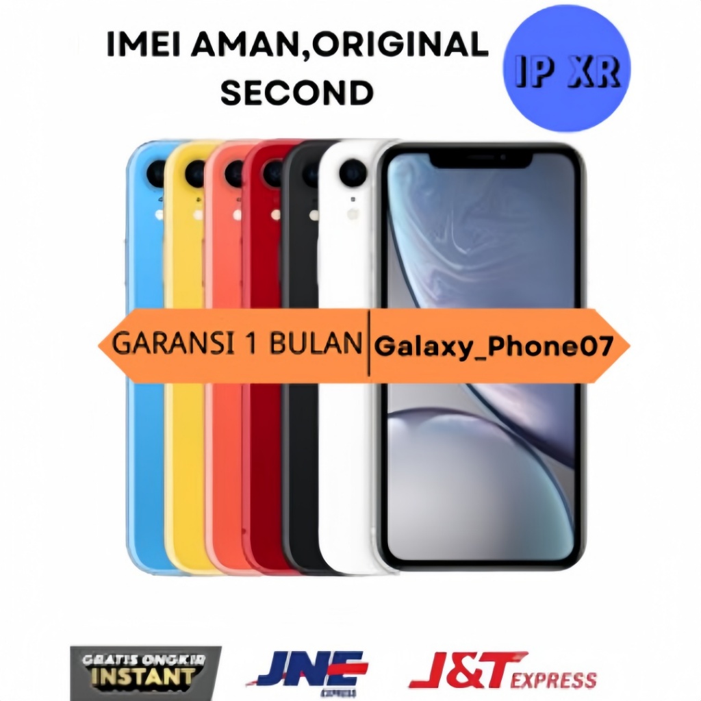 Jual iP XR 64GB/128GB/256GB FULLSET MULUS SECOND ORIGINAL 100% GOOD CONDITIONS | Shopee Indonesia