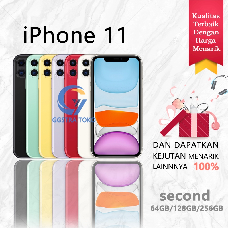 Jual 11 64GB/128GB/256GB MULUS FULLSET SECOND ORIGINAL 100%BERGARANSI | Shopee Indonesia