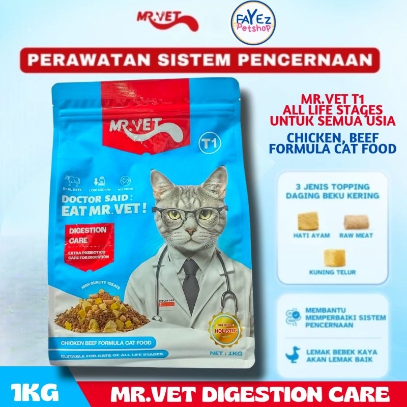 Jual Mr.vet digestion care all life stages 1kg freshpack - makan kering ...