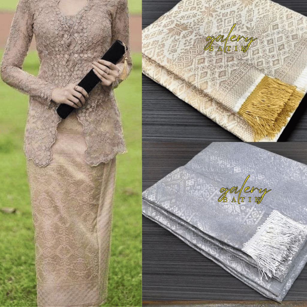Jual Rok Songket Selendang Palembang Set Selendang Songket Kain Tenun ...