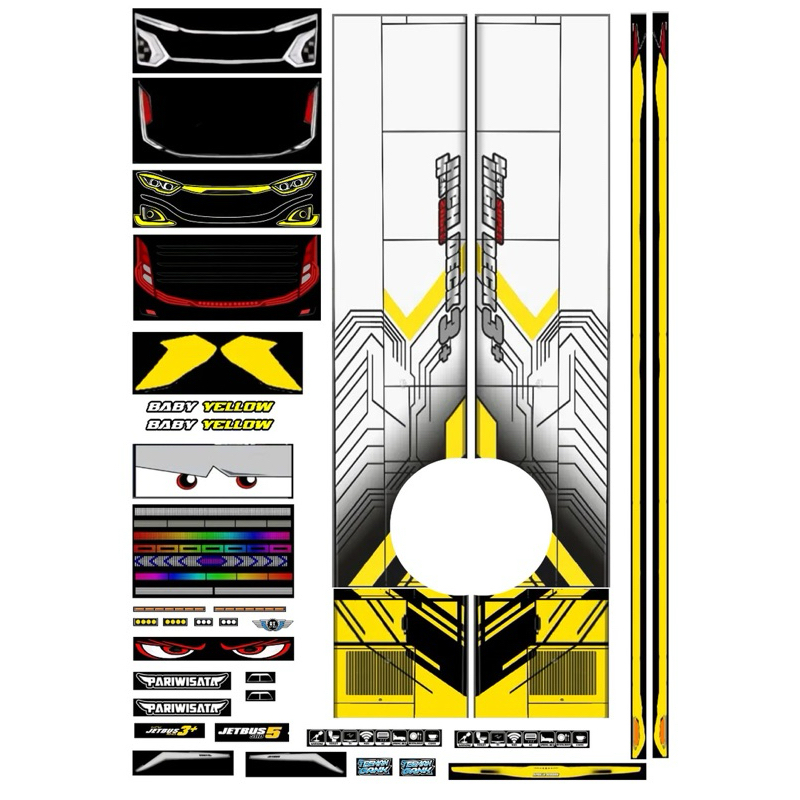 Jual sticker livery rahma jb 3 bus miniatur plastik full mods | Shopee ...