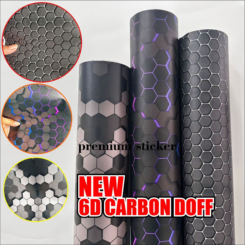 Jual STICKER SKOTLET KARBON HEXAGON 5D DOFF / SKOTLET STIKER MOTOR DAN ...