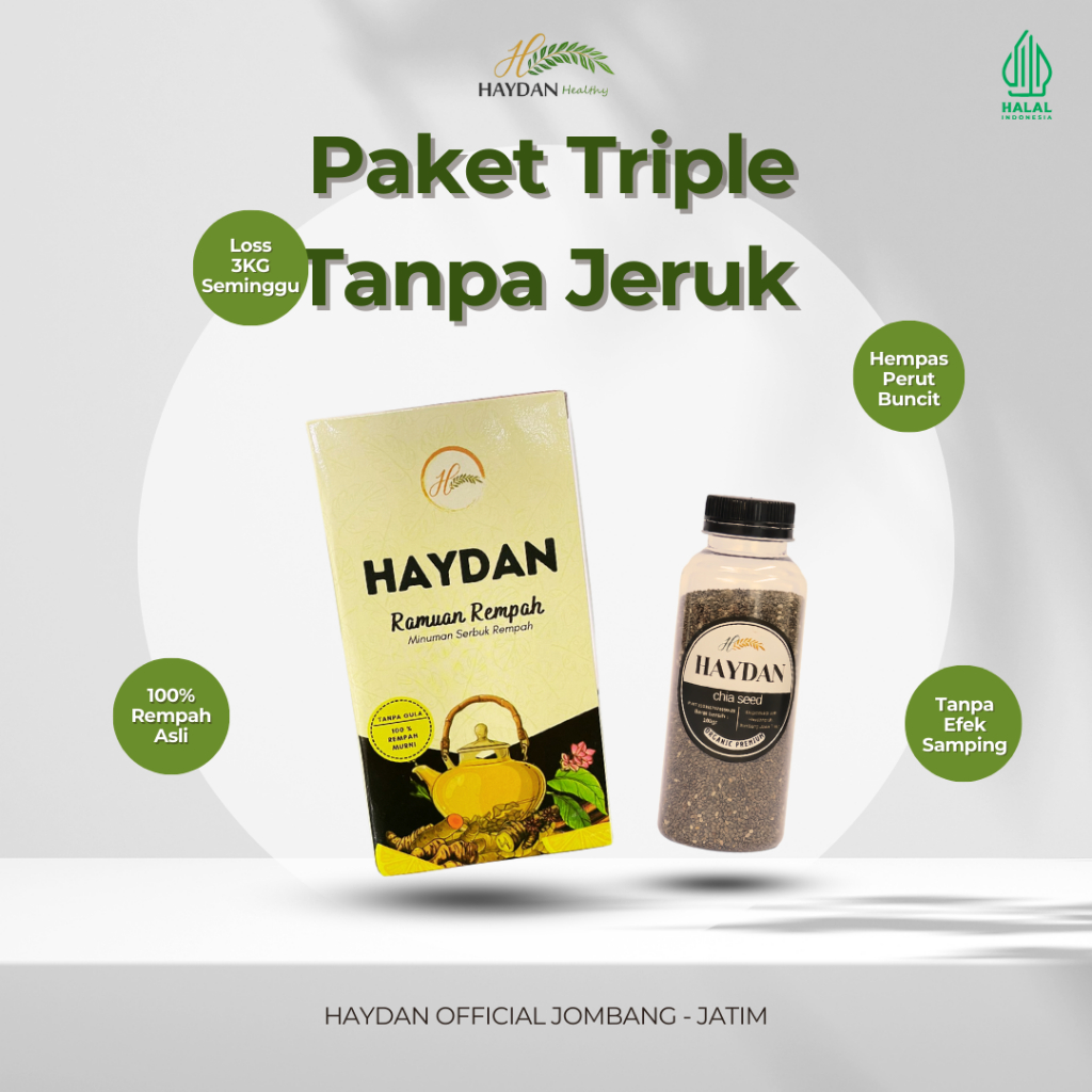Jual Paket TRIPLE TANPA JERUK| DIET| TURUN BB| 2-3kg SEMINGGU | Shopee ...