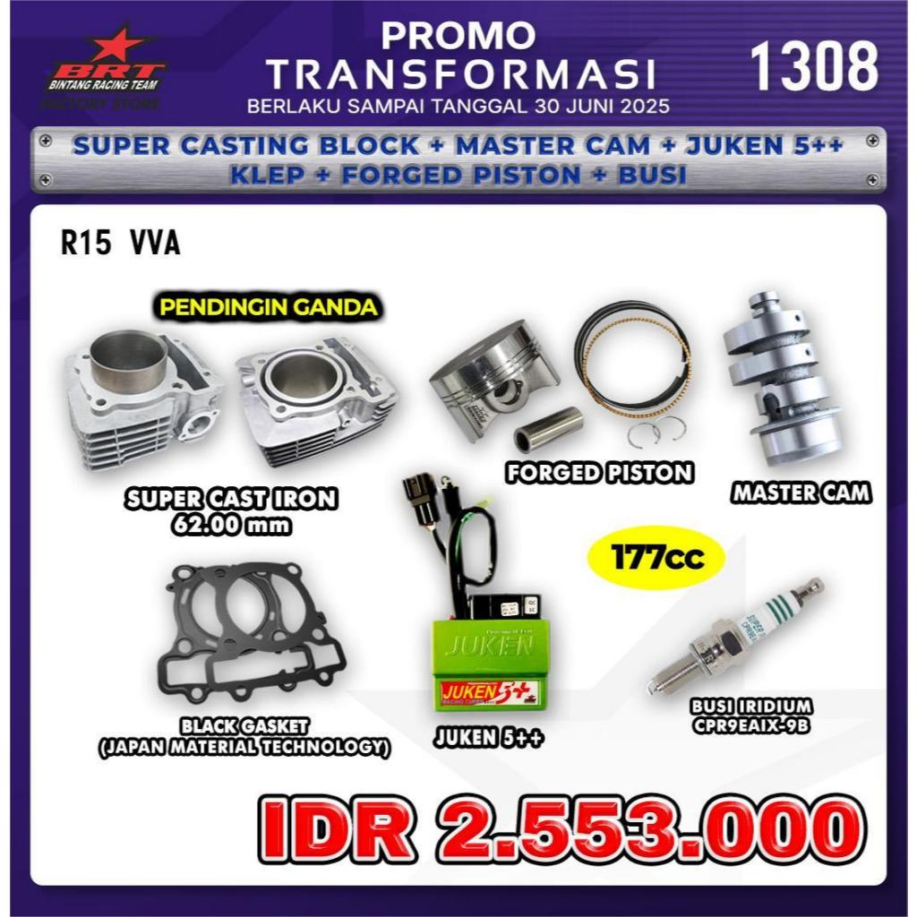 Jual Brt Super Casting Block + Master Cam + Juken 5++ + Klep + Forged Piston + Busi R15 VVA ...