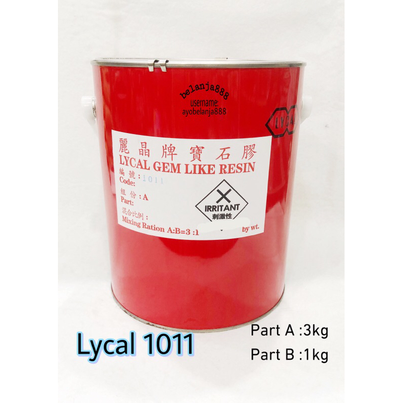 Jual Resin bening lycal keras 1011 part A saja | Shopee Indonesia