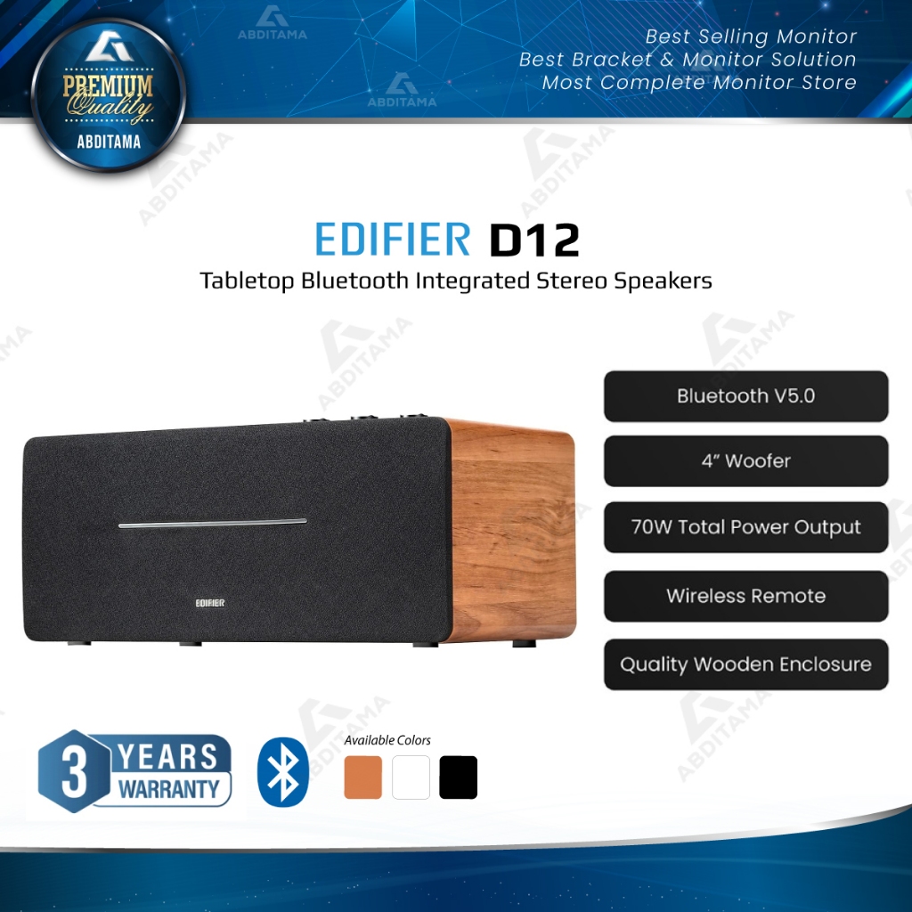 Jual Speaker Tabletop EDIFIER D12 Portable Bluetooth Speaker Driver 2 ...