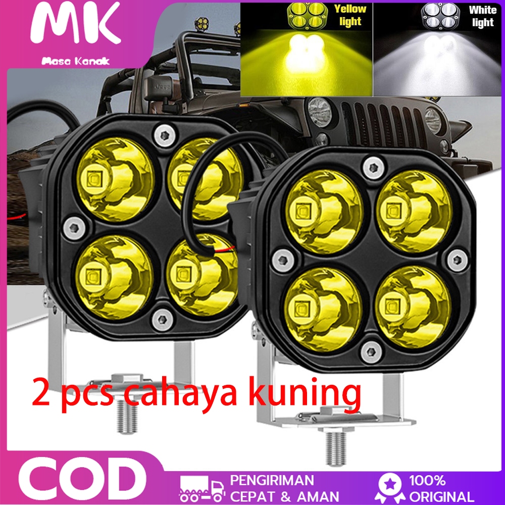 Jual 【Ready Stock COD】2PCS Lampu Sorot Tembak LED Bar CWL CREE 4 Titik ...