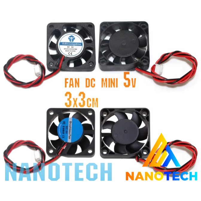 Jual fan dc mini 5v dc 3x3cm kipas | Shopee Indonesia