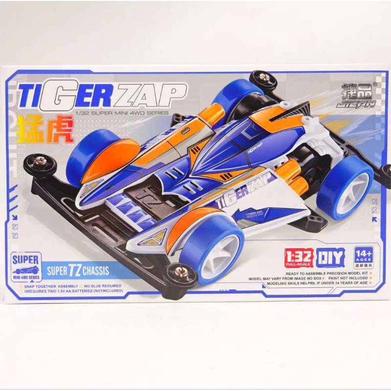 Jual Tamiya Replika Mini 4wd Merk Jiepin Tiger Zap Chasis Super TZ ...