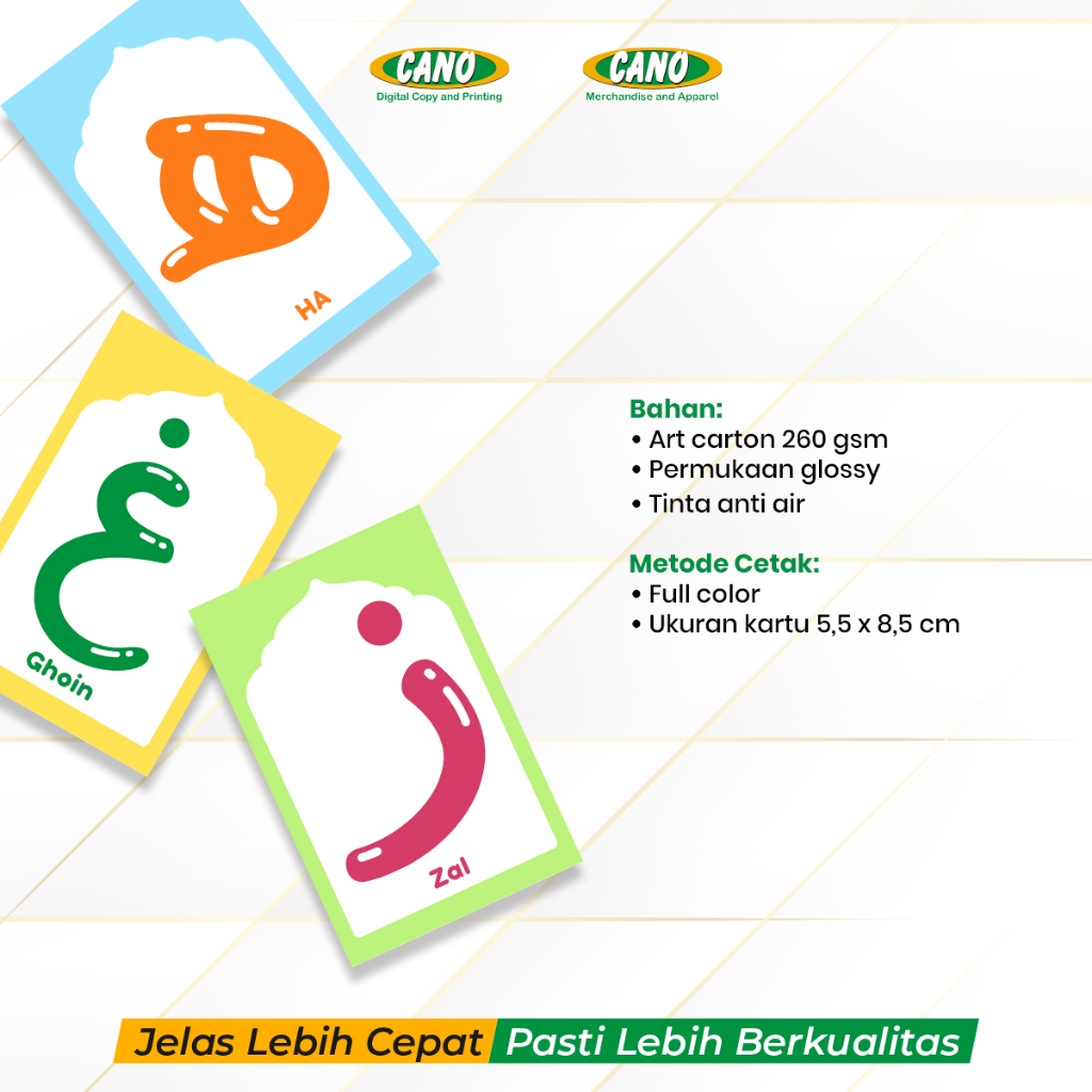 Jual CANO - Flash Card Anak Seri Huruf Hijaiyah | Playing Card Kids ...
