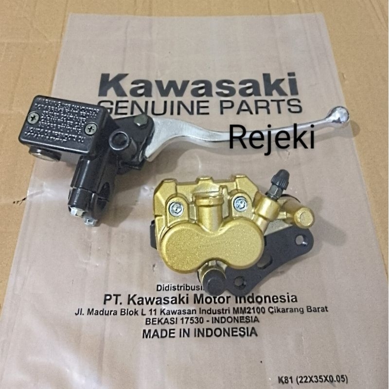 Jual MASTER REM ASSY PLUS KALIPER DEPAN KAWASAKI W175 | Shopee Indonesia