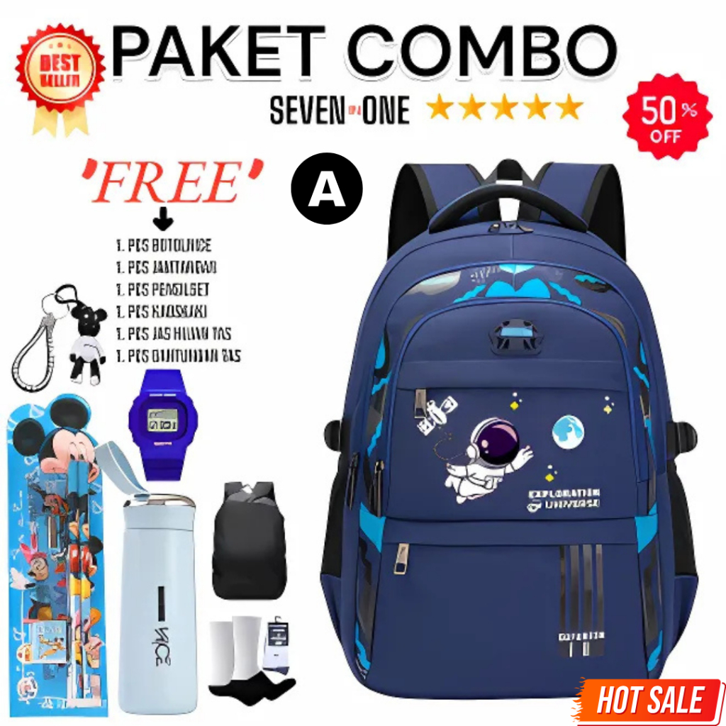 Jual TAS_KITO - Tas Ransel Anak Sekolah Laki-Laki Tk Sd Smp Motif Astronot Terbaru D300 ...