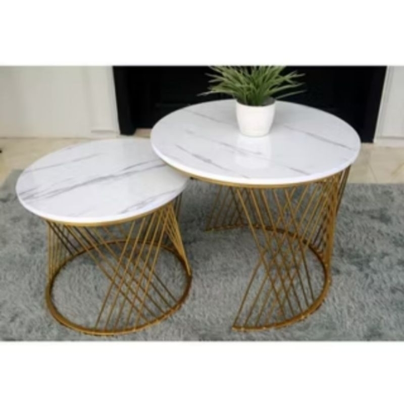 Jual MEJA RUANG TAMU MINIMALIS 2 TINGKAT MOTIF MARMER ESTETIK | Shopee ...