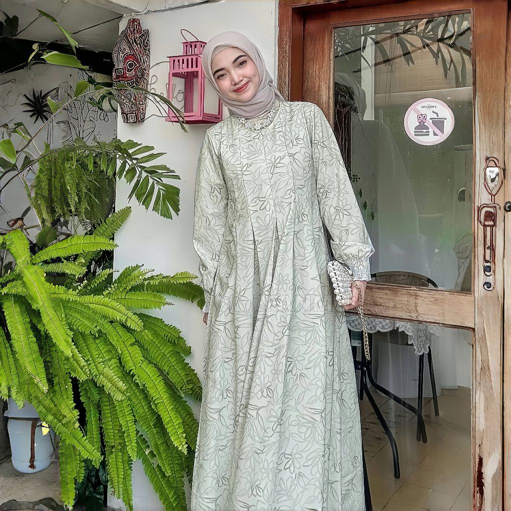 Jual FANMU Gamis Wanita Terbaru / Gamis Motif Modern Terbaru | Shopee Indonesia