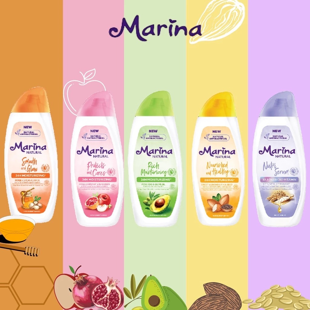 Jual Marina Natural Hand and Body Lotion Series 100ml - Body Lotion - Pelembab Kulit - Rumah ...