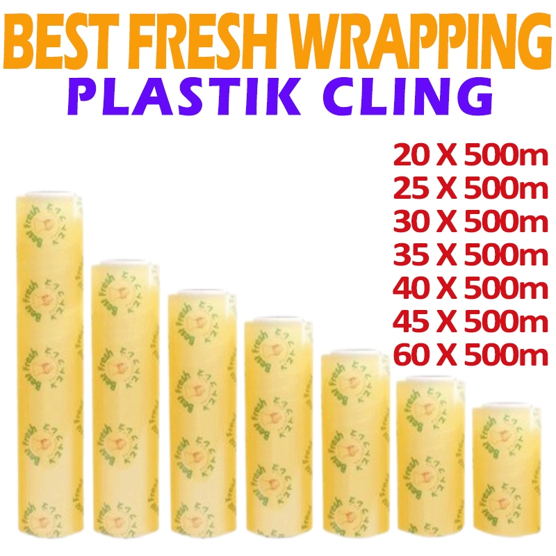 Jual PLASTIK CLING | CLING WRAP | BEST FRESH WRAPPING FILM | Wrapping ...