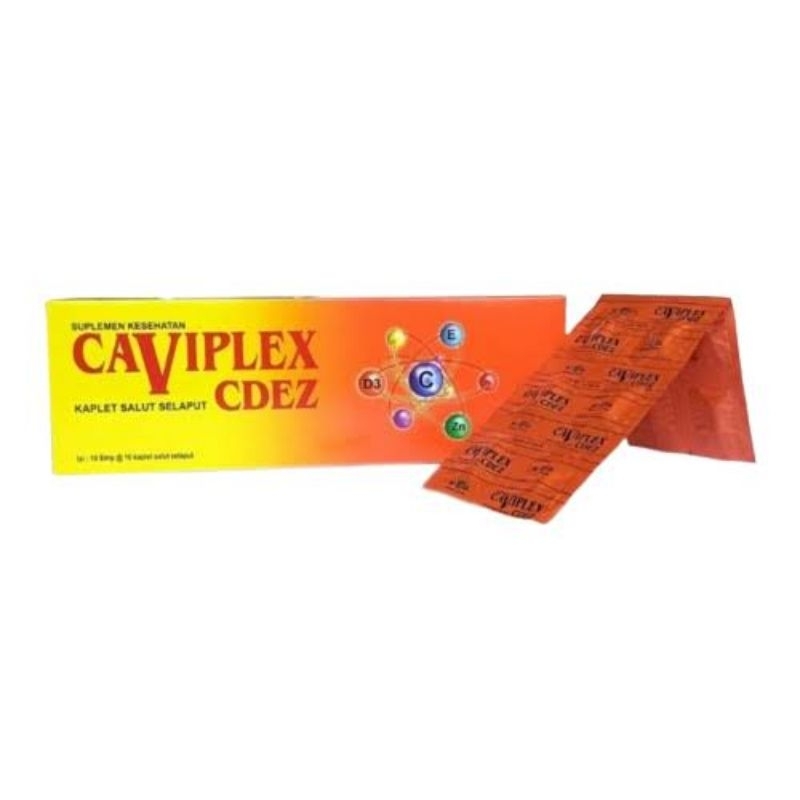 Jual Caviplex CDEZ Kaplet Multivitamin Strip Isi 10 Kaplet | Shopee ...