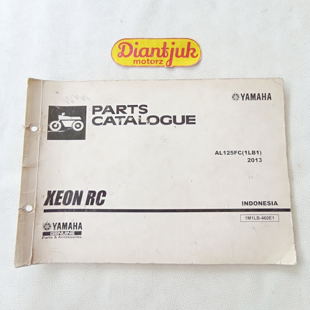 Jual Buku Parts Part Katalog Catalog Yamaha XEON RC 2013 Original Bukan ...